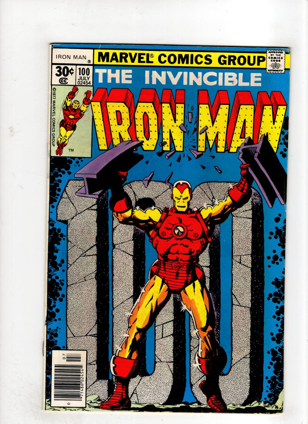 Iron Man, Vol. 1 #100 (1977) Anniversary issue Marvel Comics comics ...