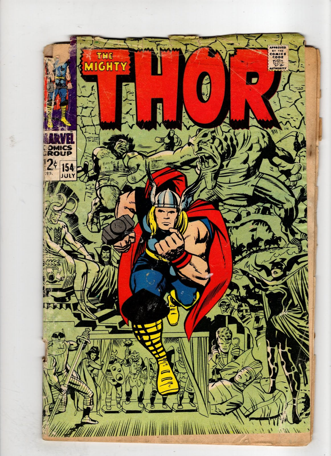 Thor, Vol. 1 #154 (1968) 1st app. Mangog Marvel Comics comics online in ...