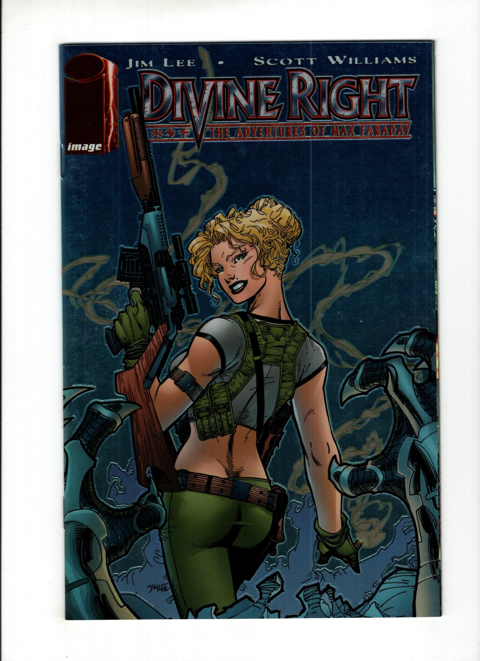 Divine Right #3B Jim Lee Chromium Variant Cover Image Comics 1997 ...